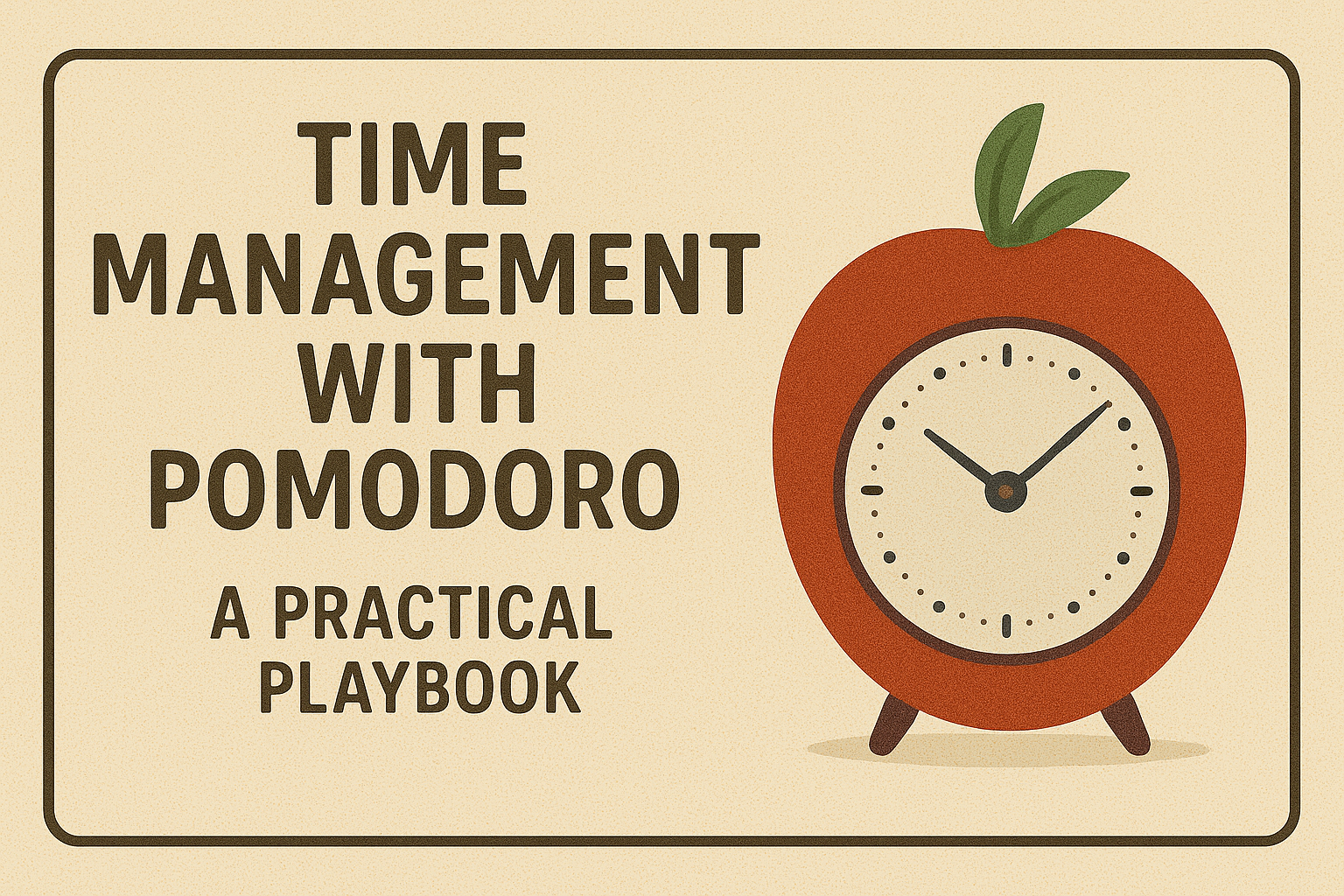 Time Management with Pomodoro: A Practical Playbook ...